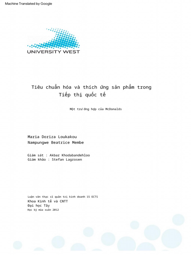 Product Standardization And Adaptation I Pdf