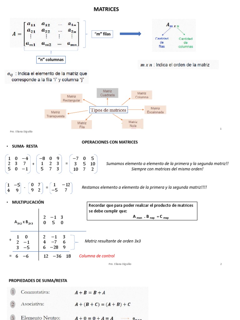 Ejercicios Matrices (Práctico) | PDF | Matriz (Matemáticas) | Física teórica