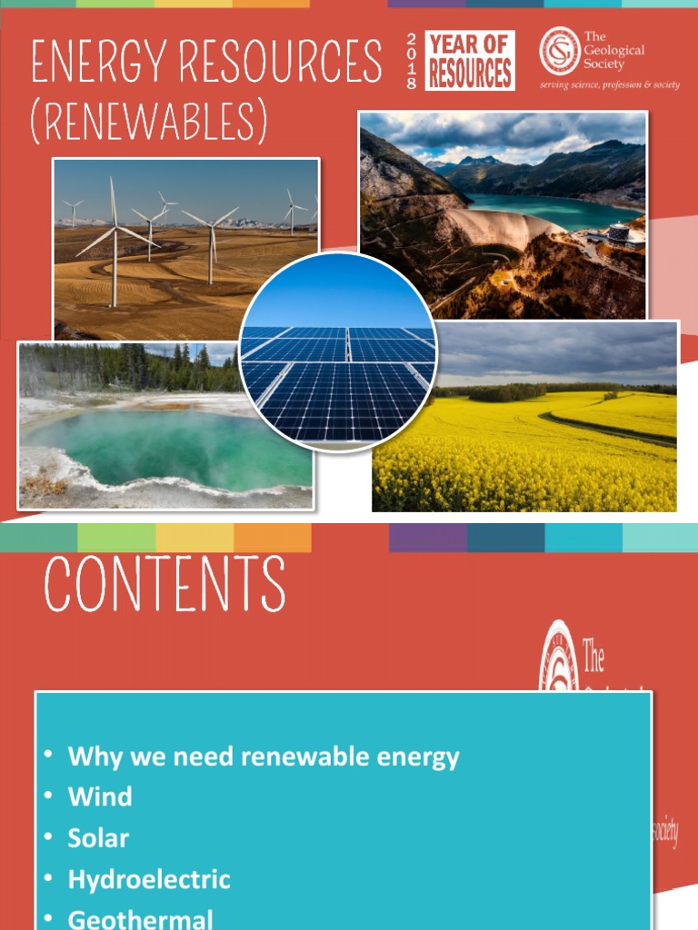 Reneable Energy Sources | PDF | Renewable Energy | Geothermal Energy