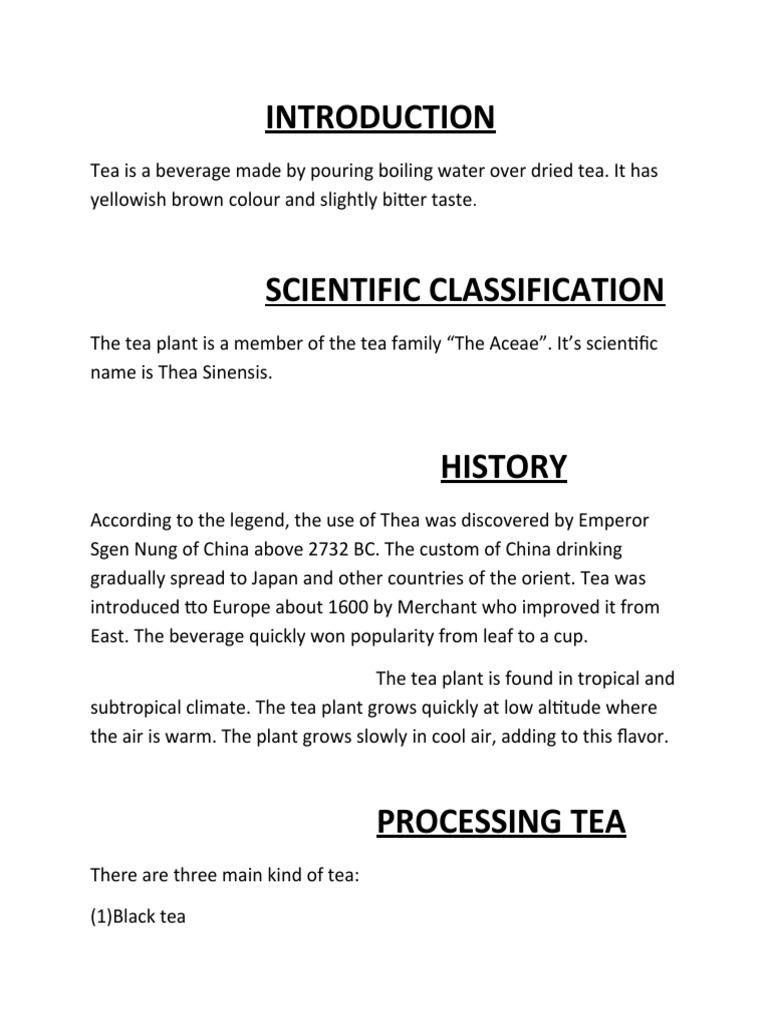 Acidity in Tea | PDF | Drink | Tea