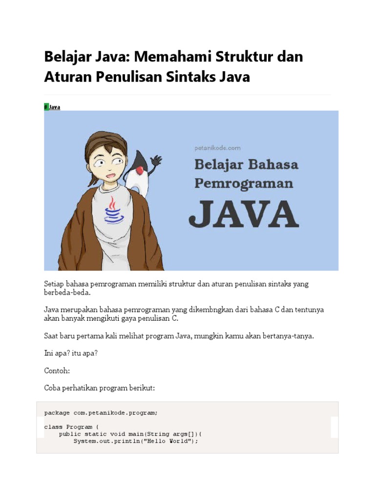 Belajar Java 03 | PDF