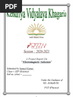 Physics Investigatory Project 2022-23 (Electromagnetic Induction) | PDF ...