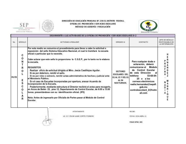 Procedimiento para Solicitar Sello SEP | PDF