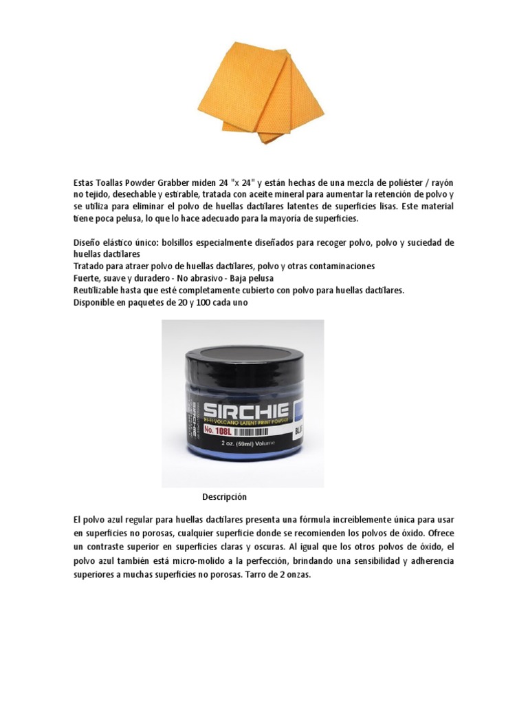 Catalogo Sirchie en Español | PDF | Ultravioleta | Fluorescencia