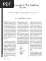 Distortion - Prevention by Pre-Setting, Pre-Bending or Use of Restraint ...
