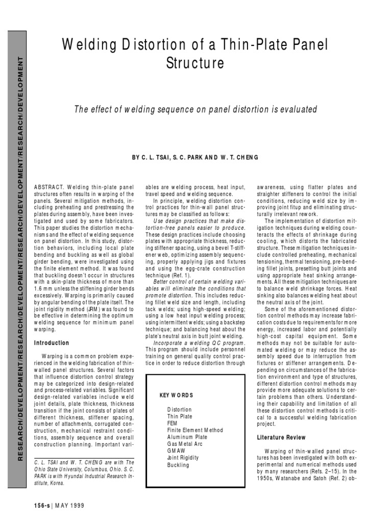 Welding Distortion | PDF | Buckling | Welding