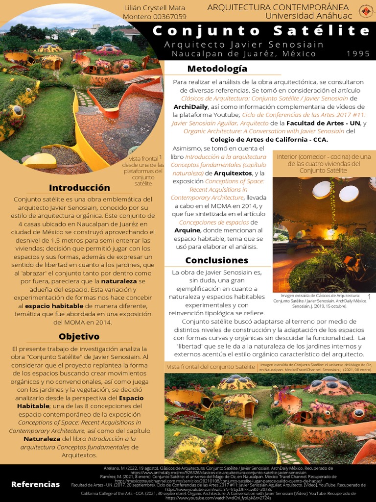 Análisis del Conjunto Satélite de Javier Senosiain: Una perspectiva del ...