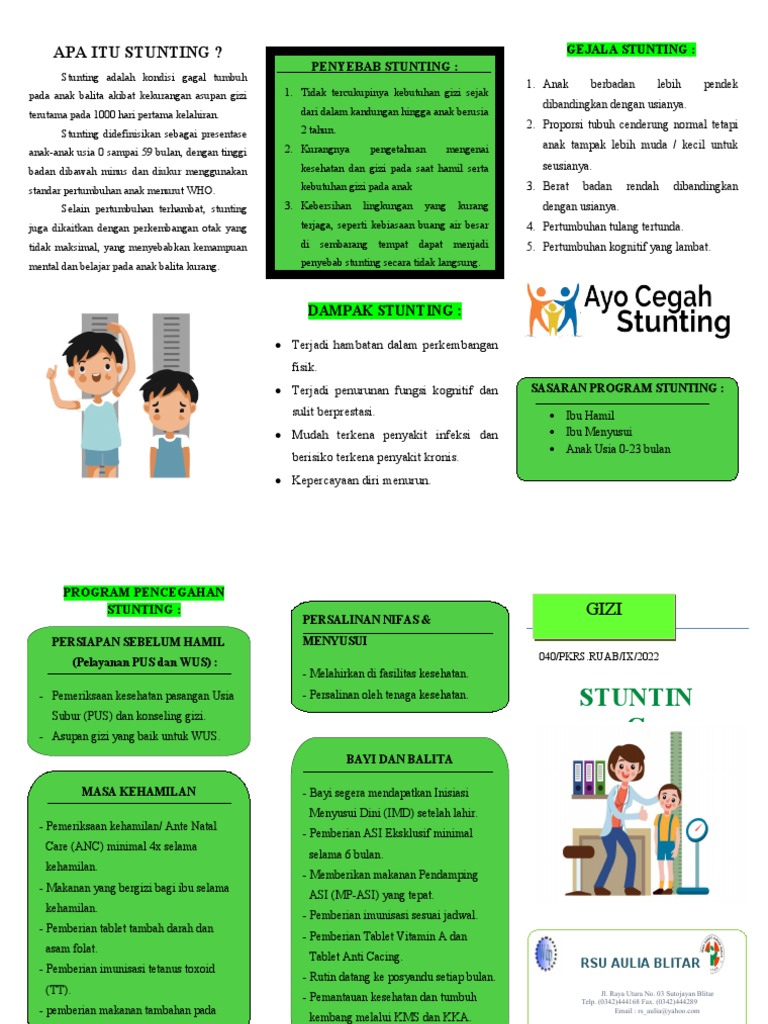 Leaflet Stunting | PDF