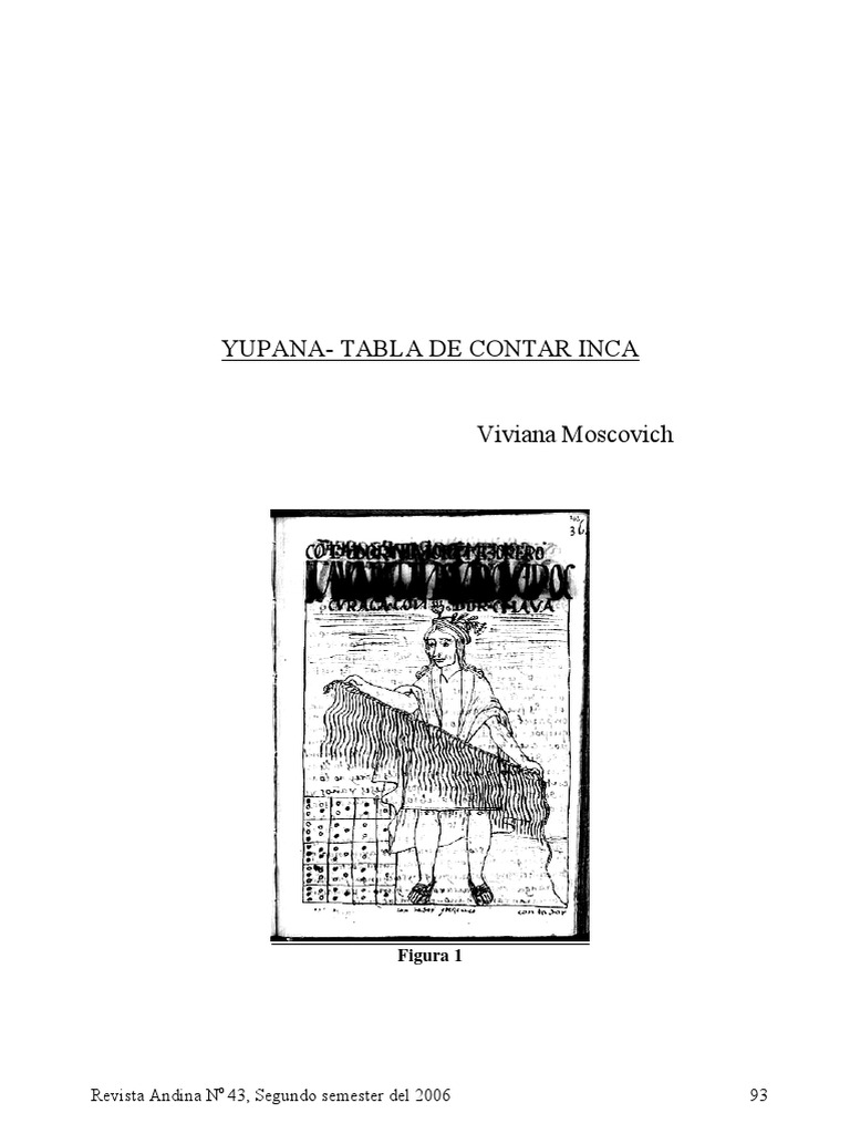 Yupana Tabla de Contar Inca | PDF | Imperio Inca