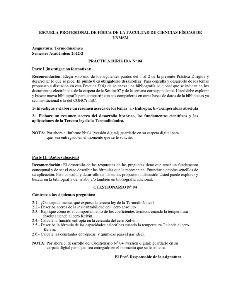 01 - PRÁCTICA DIRIGIDA #04 | PDF