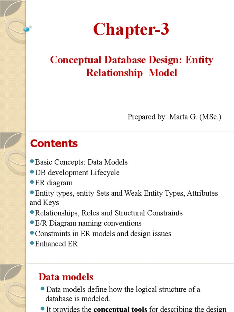 Se DB CH3 | PDF | Conceptual Model | Data Model
