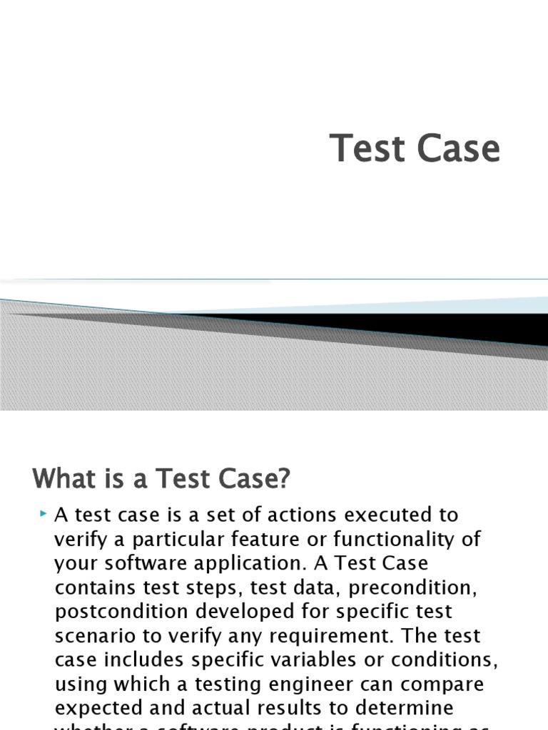 Test Case | PDF | Password | Software