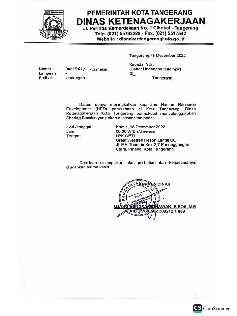 Undangan Sharing Session | PDF