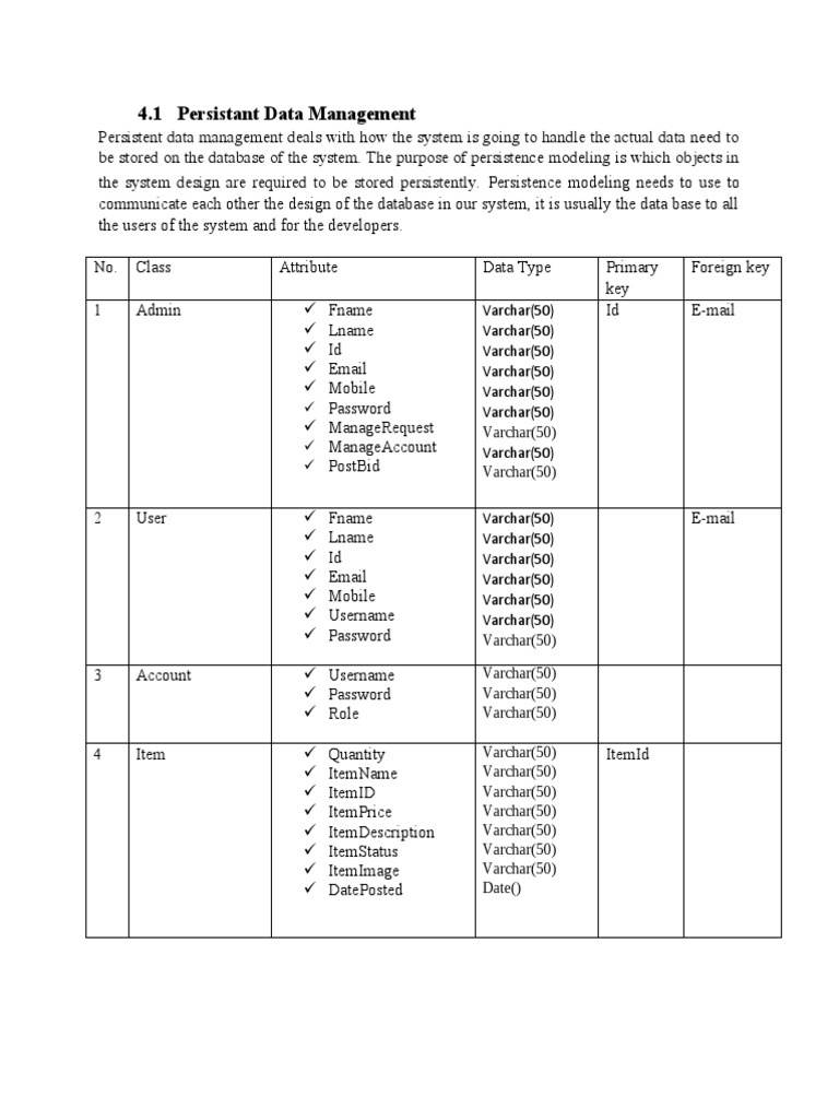 Persistant Data Management | Download Free PDF | User (Computing) | Databases