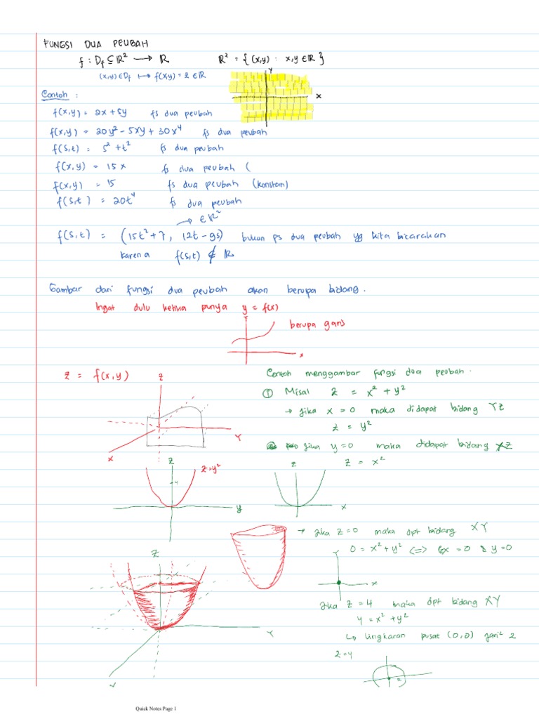 Fungsi Dua Peubah | PDF