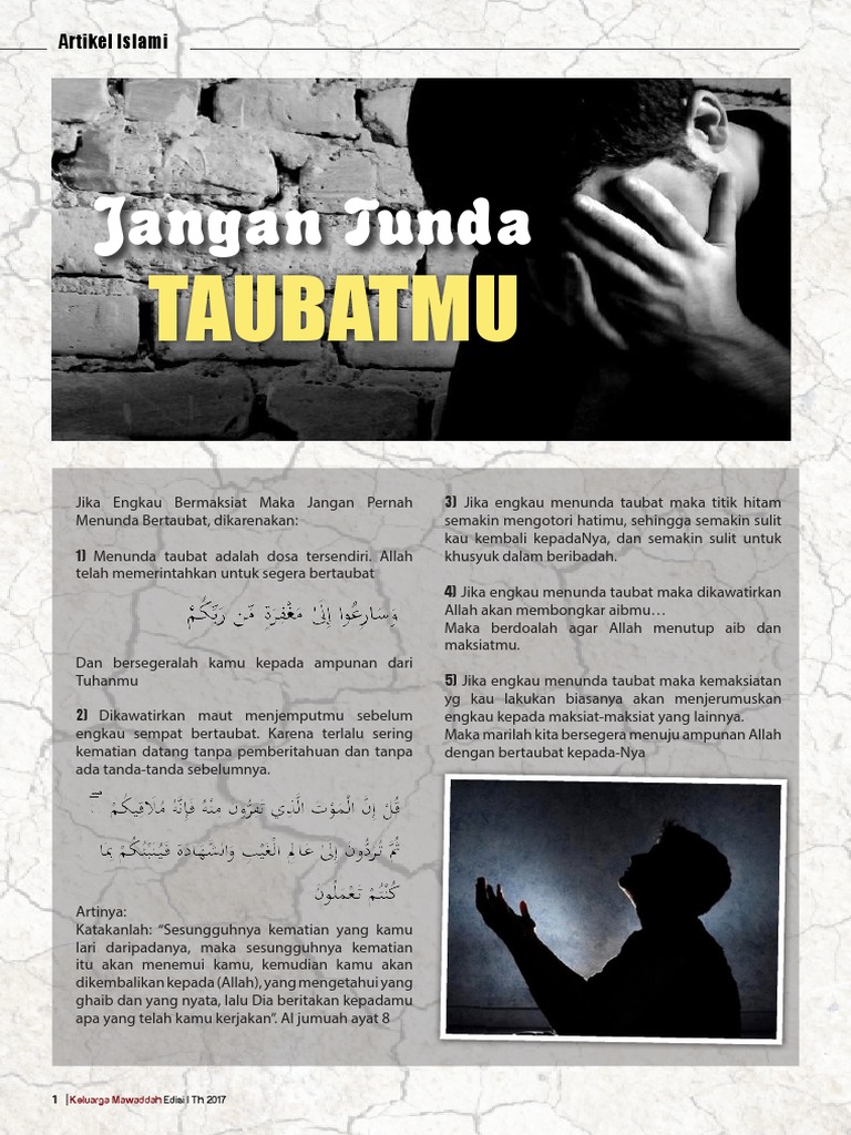 Jangan Tunda Taubatmu | PDF