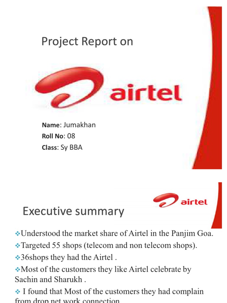 Airtel Project | PDF | Mobile Phones | Roaming