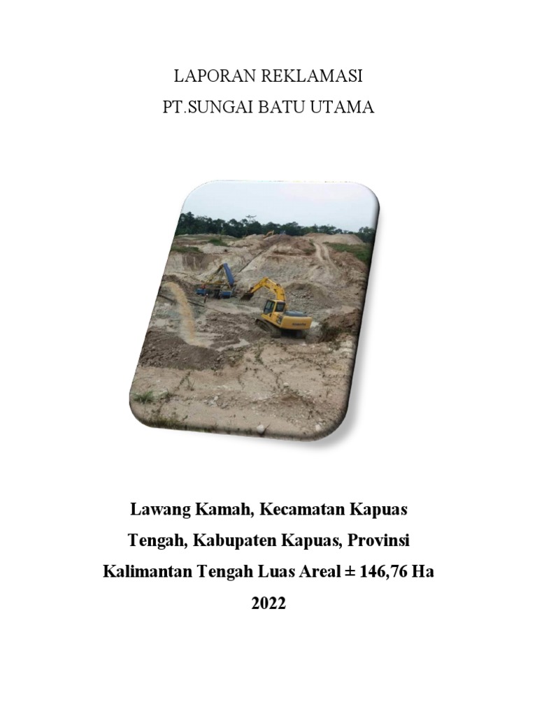 Laporan Pelaksanaan Reklamasi Tahun 2022 - Rev. | PDF