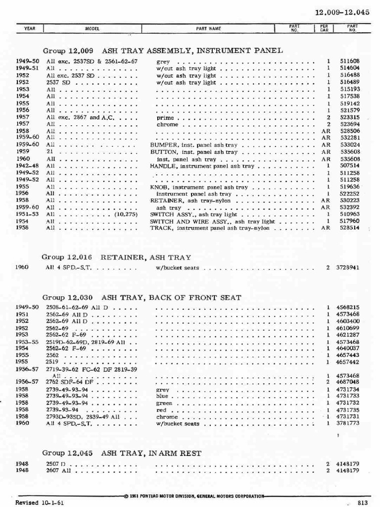 Catalog GM Old Group 12 | PDF