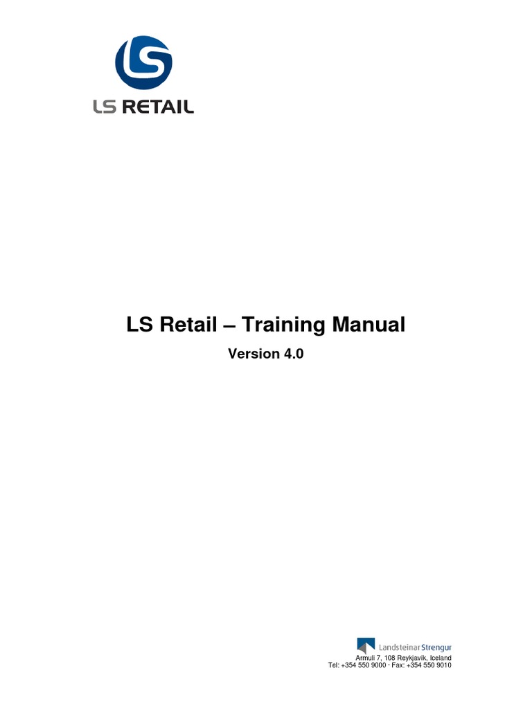LS Retail Training Manual 2 | PDF | Point Of Sale | Databases