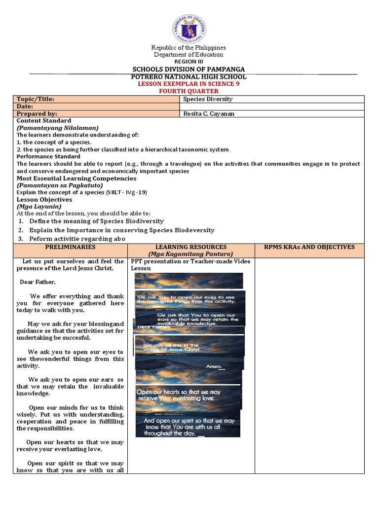 Exemplar DLP Mamcha | PDF | Teaching Method | Teachers