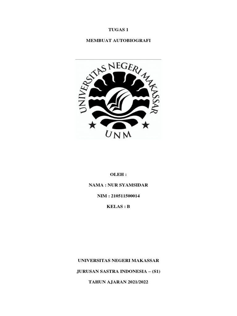 Autobiografi Mahasiswa | PDF