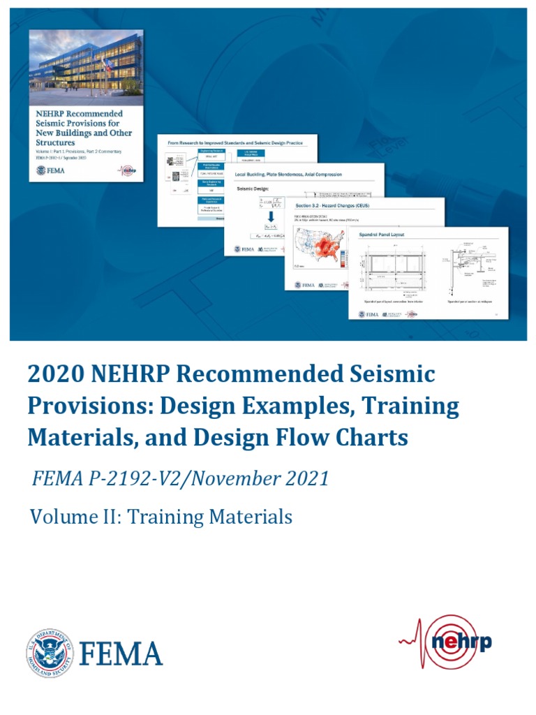 Fema Nehrp Design-Examples-Training-Materials Volume-1 Earthquake Proof ...