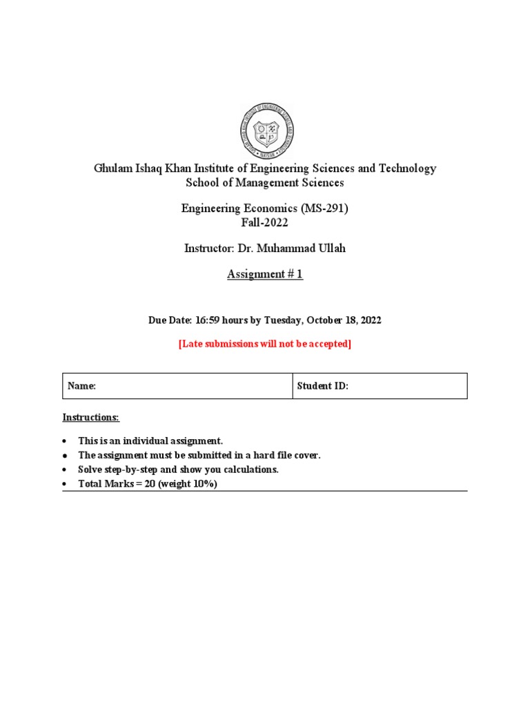 MS 291 - Assignment 1 MU | PDF | Interest | Interest Rates
