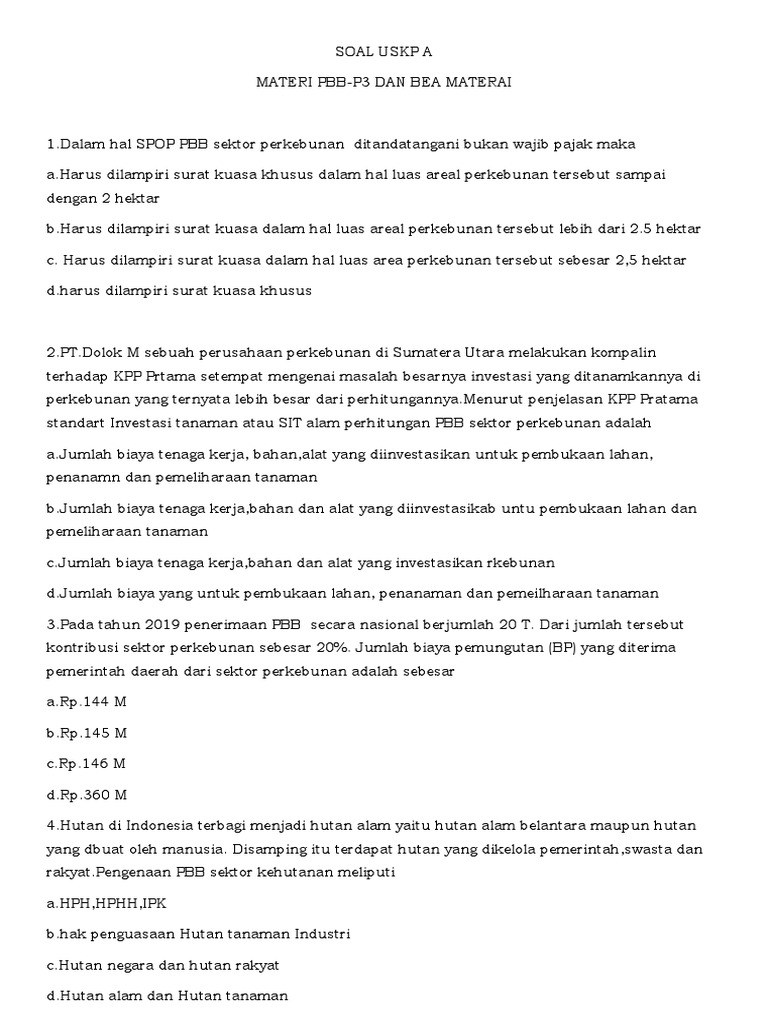 Soal PBB 2 | PDF | Sains & Matematika