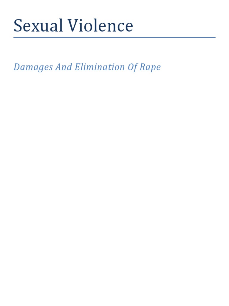 Preventing Sexual Violence A Comprehensive Guide To Understanding
