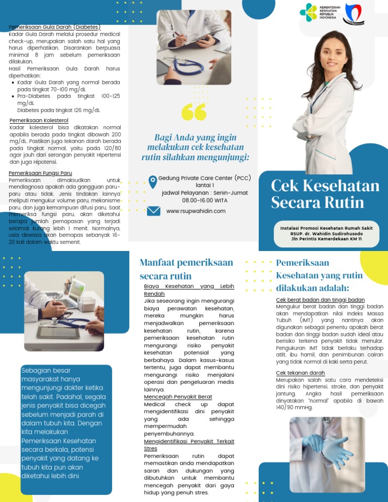 Leaflet Kesehatan Rutin | PDF