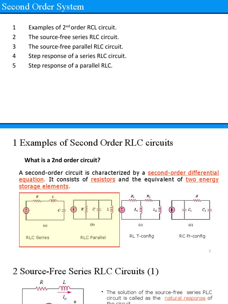 Second Order System | Download Free PDF | Electrical Engineering ...