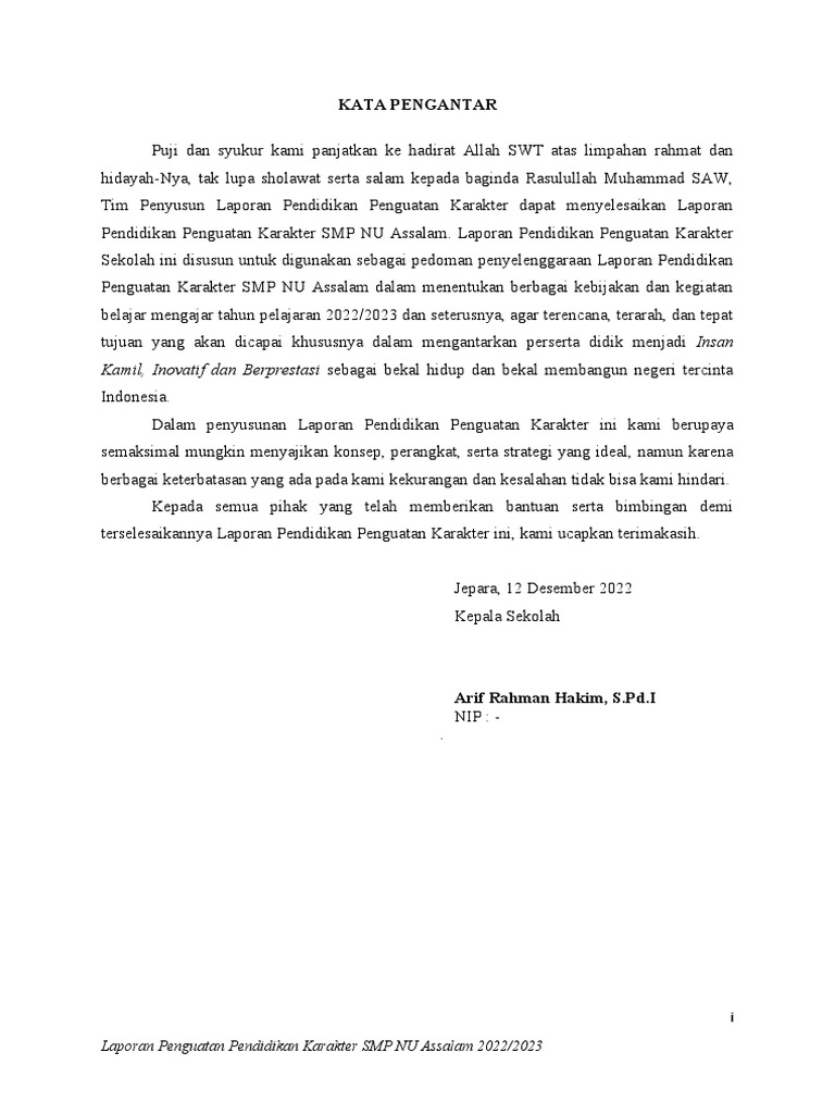 Laporan Program PPK 2023 | PDF