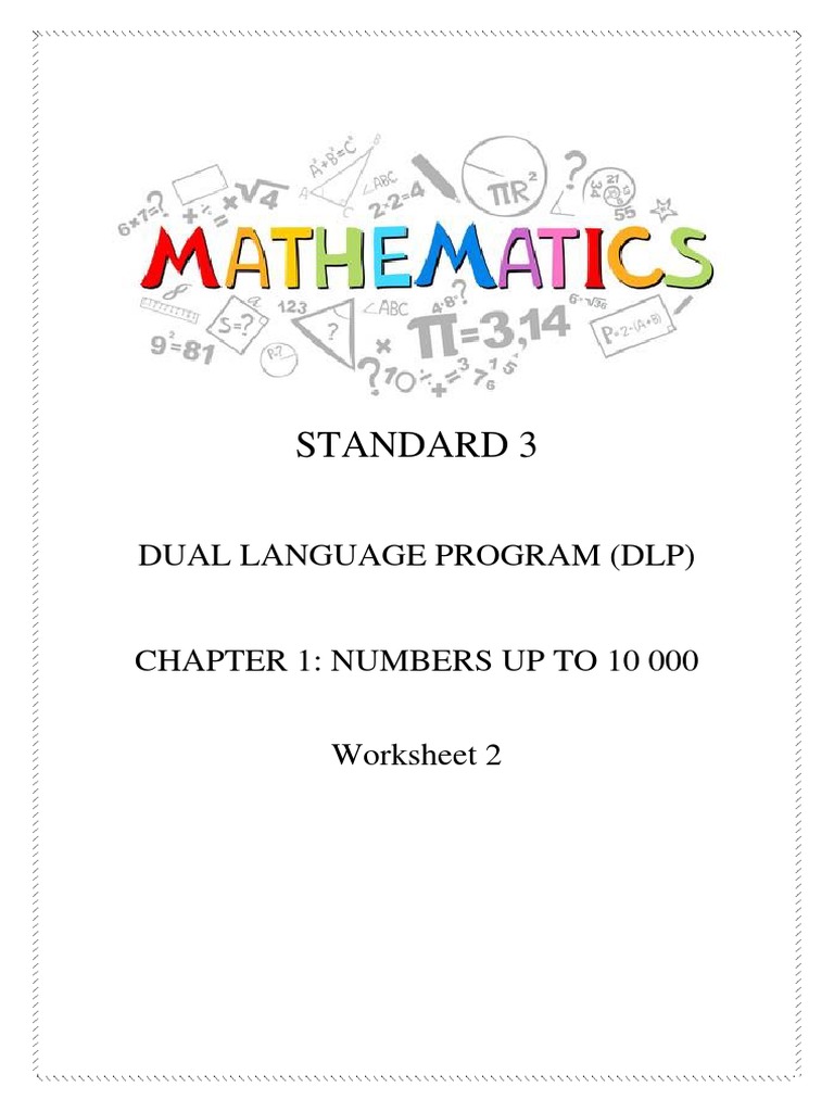 Standard 3 Chapter 1 (Worksheet 2) | PDF | Linguistics