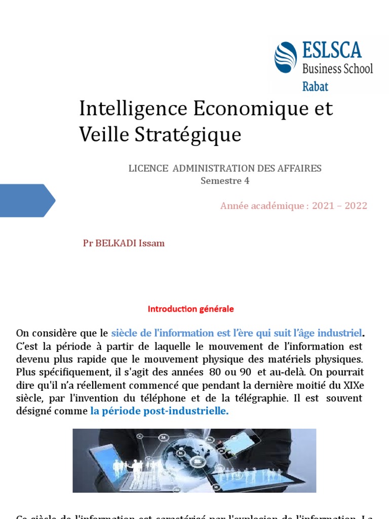 Cours PPT-IEVS | PDF | Informations | Business