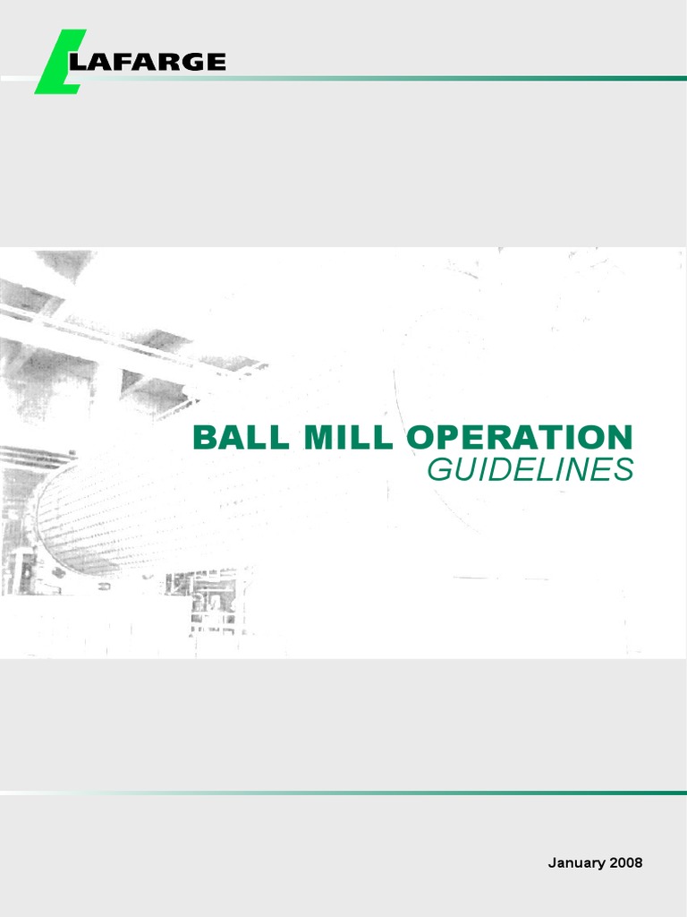 Ball Mill Operation Guidelines | PDF | Cement