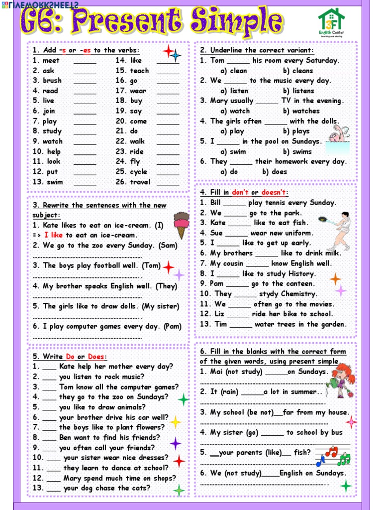 Simple Present Tense 2 | PDF