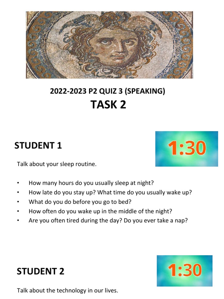 p2 Quiz 3 Speaking Power Point | PDF