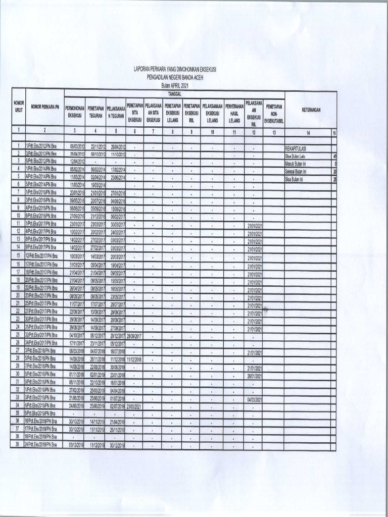 Laporan Eksekusi | PDF