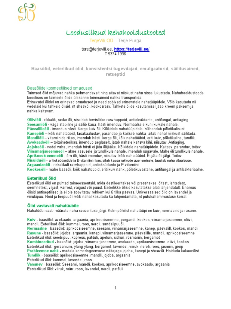 Retseptid Trükkida Kehahooldus | PDF