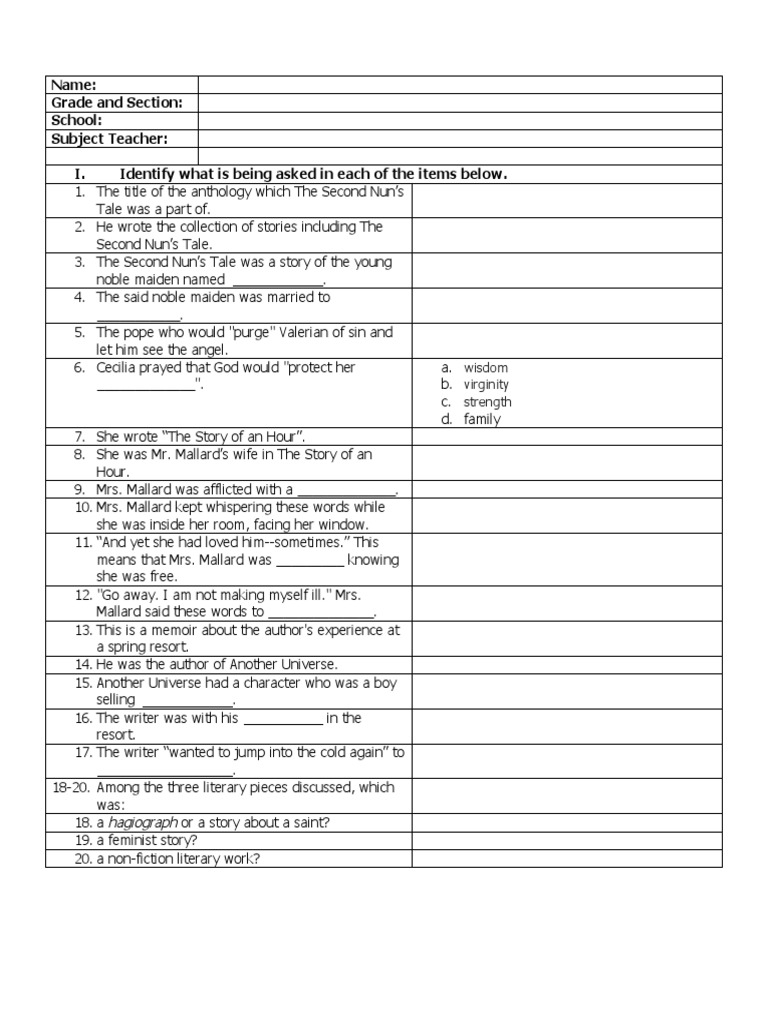 Quiz - 21st Century Literature | PDF