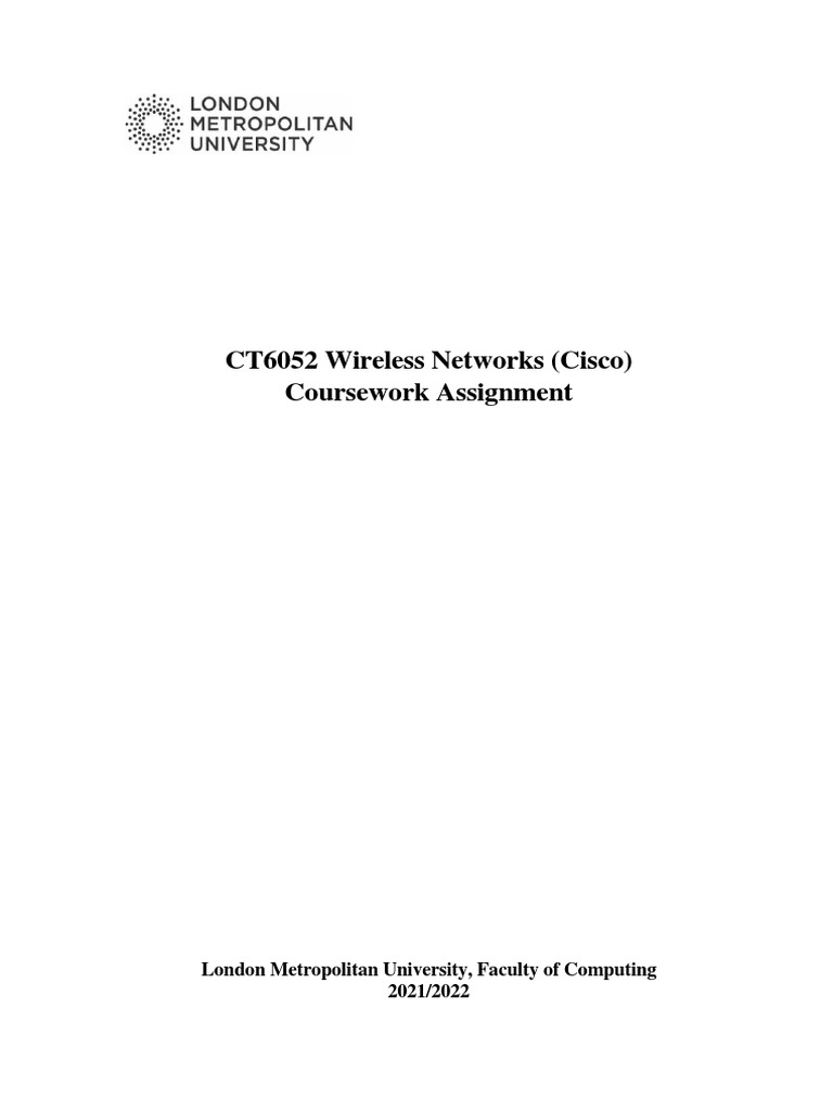 Wireless Networks Coursework Guide | PDF | Antenna (Radio) | Computing