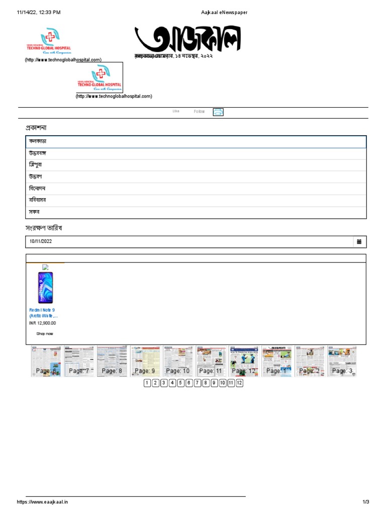 Aajkaal Enewspaper | PDF