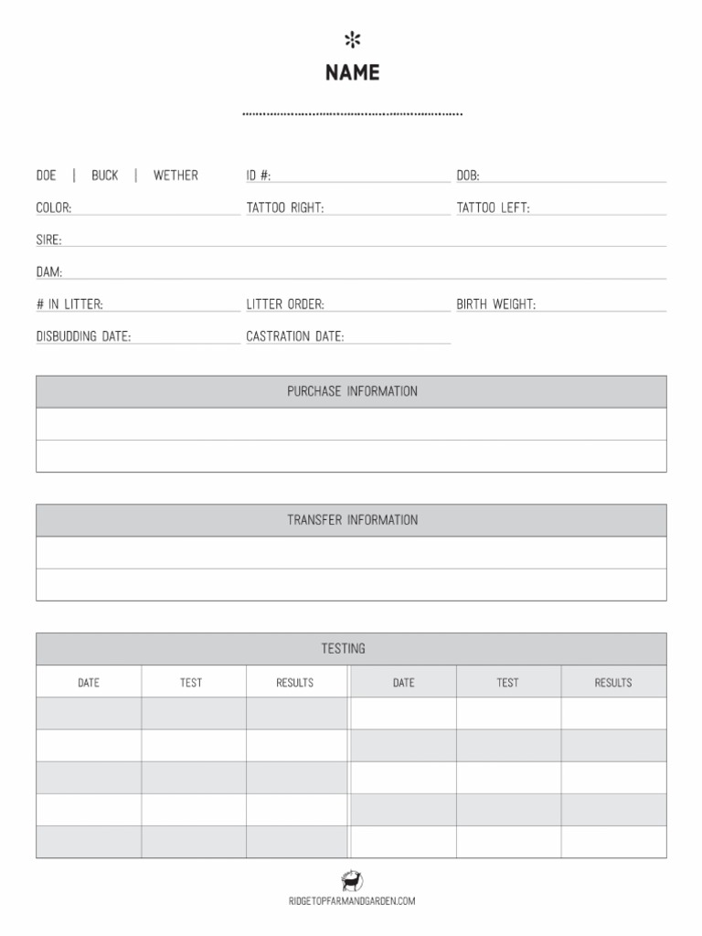 Sheep Farm Record Keeping | PDF