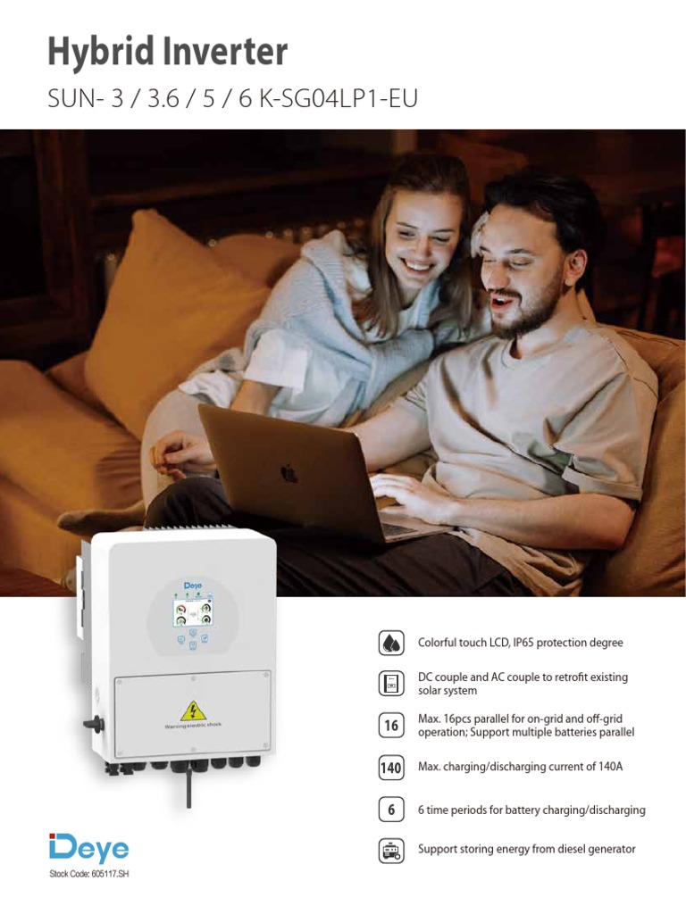 Deye 50kW Hybrid Inverter Overview | PDF | Alternating Current ...