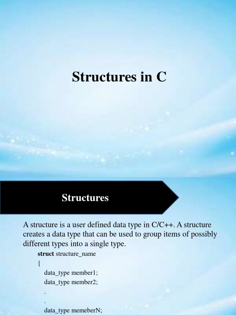 Structures in C | Download Free PDF | Pointer (Computer Programming) | Array Data Type