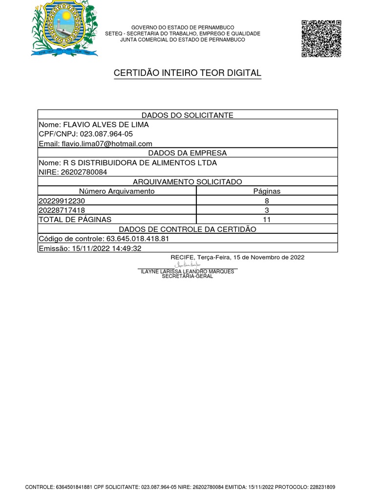 Certidao | PDF | Brasil