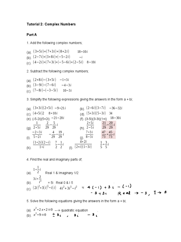 Complex Numbers Tutorial | PDF | Electrical Impedance | Electrical Network