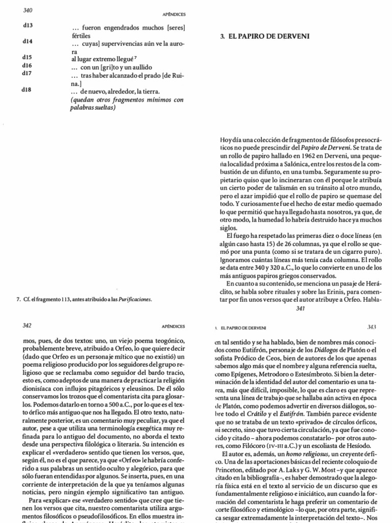 08 Papiro de Derveni | PDF