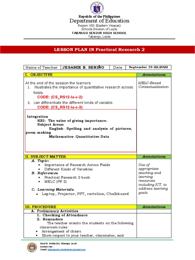 Quantitative Research in Action: Exploring the Importance of Variables ...